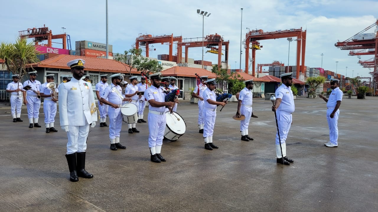VISIT OF INS SHALKI: Indian submarine welcomed by Sri Lankan Navy - The ...